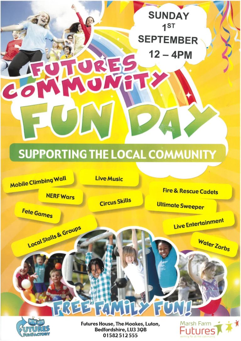 New Date for Futures Community Fun Day 2019 - Marsh Farm Futures
